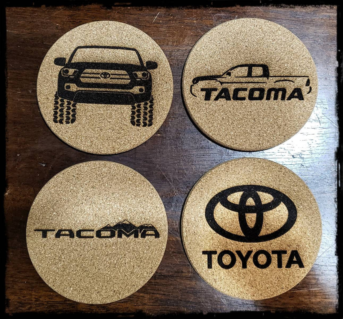 Toyota - Tacoma - Cork Coasters – LeRoy Woodworks